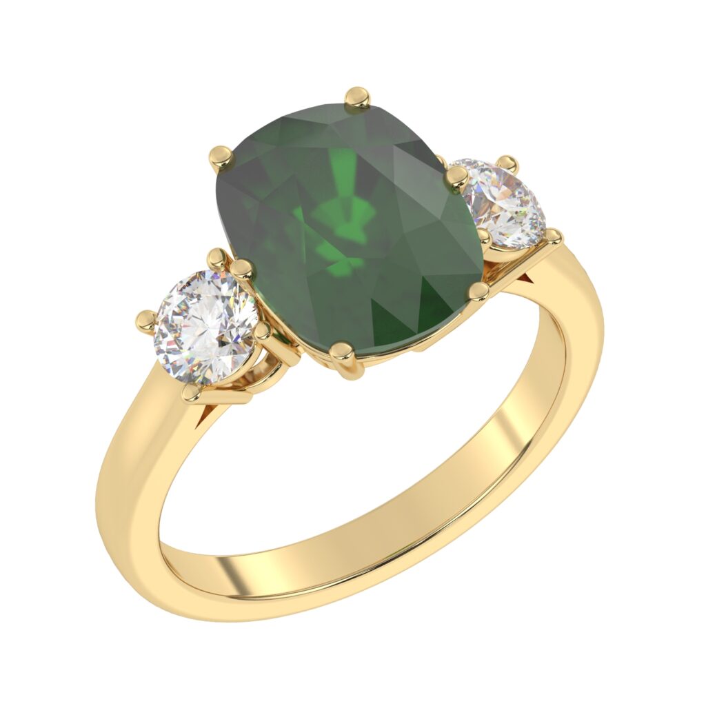 Custom Three Stone Ring – Patsy Wesson Jewelry Design