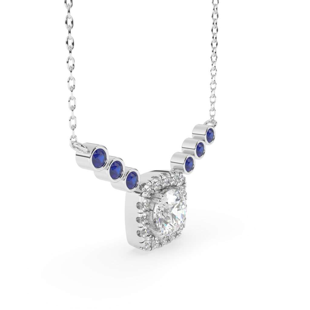 Custom Diamond and Sapphire Necklace – Patsy Wesson Jewelry Design